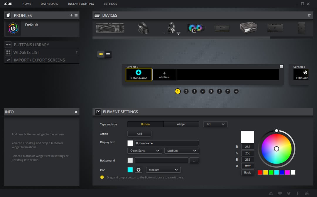 iCUE NEXUS | WELCOME TO YOUR COMMAND CENTER