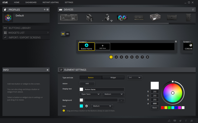 iCUE NEXUS | WELCOME TO YOUR COMMAND CENTER