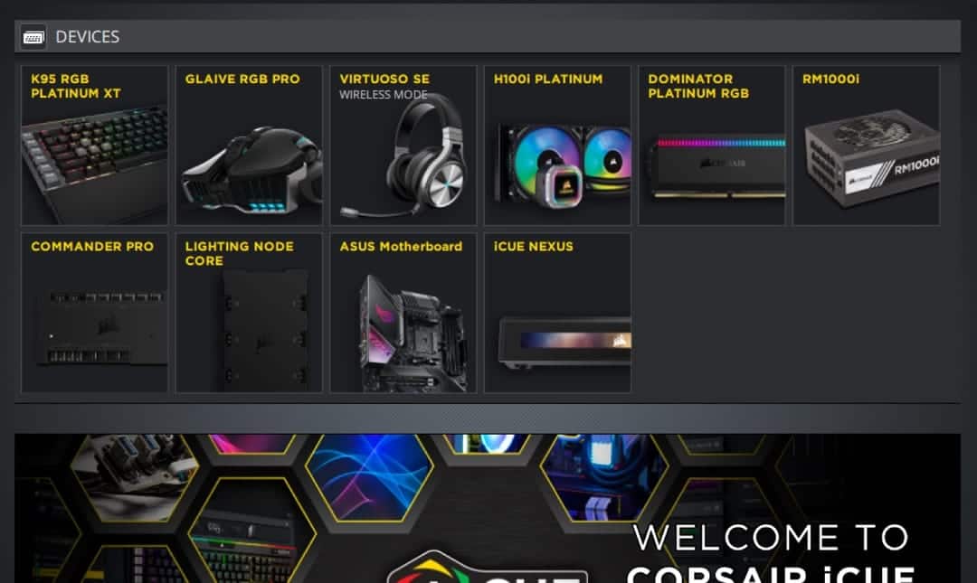 iCUE NEXUS | WELCOME TO YOUR COMMAND CENTER